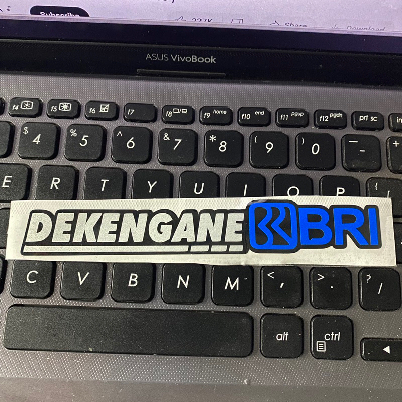 Jual Sticker cutting DEKENGANE BANK BRI Stiker cuting kata kata viral ...
