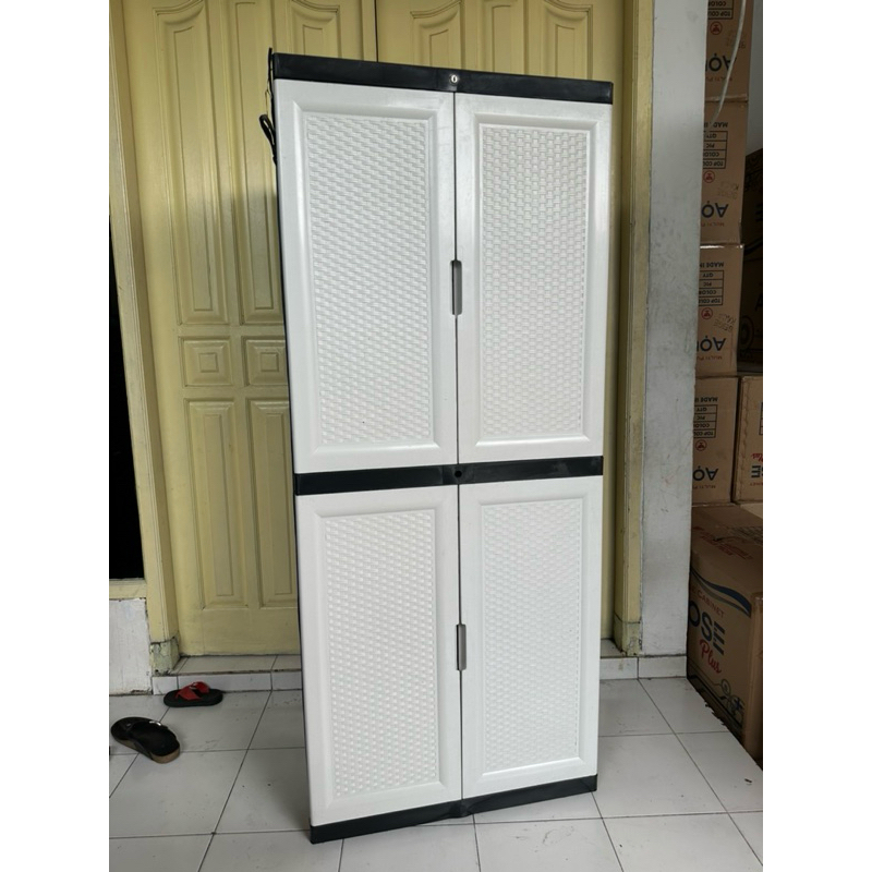 Jual lemari plastik mini gunplas pintu panjang full kunci | Shopee ...