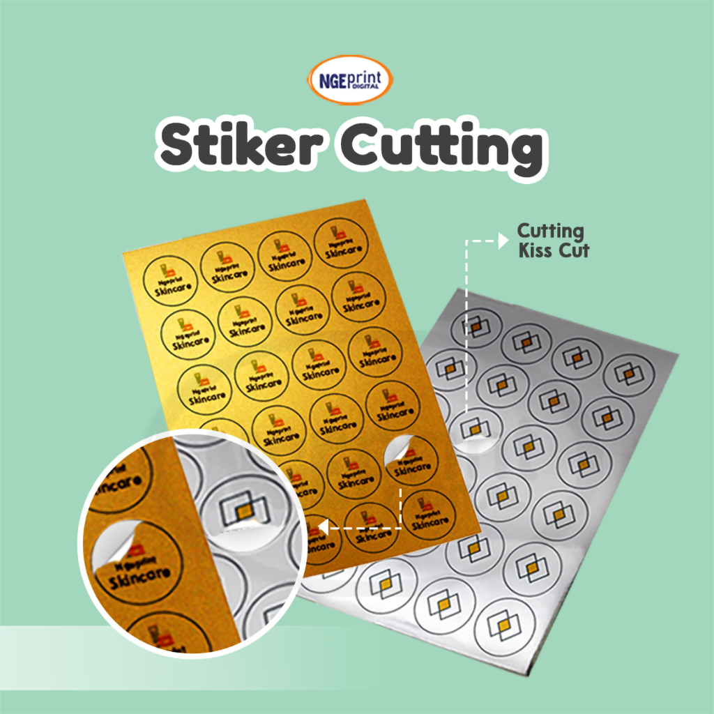 Jual [METALIC] Cetak Stiker GOLD [ANTI AIR] Stiker Cutting Label ...