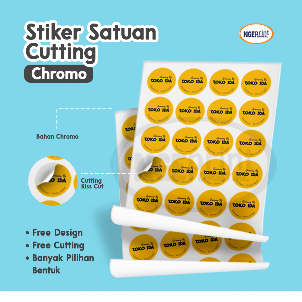 Jual [BEBAS PILIH BAHAN] Sticker Label Makanan Murah / Cetak Stiker ...