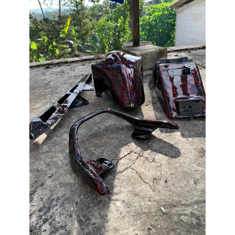 Jual paket hemat body ninja R,SS carbon forged | Shopee Indonesia