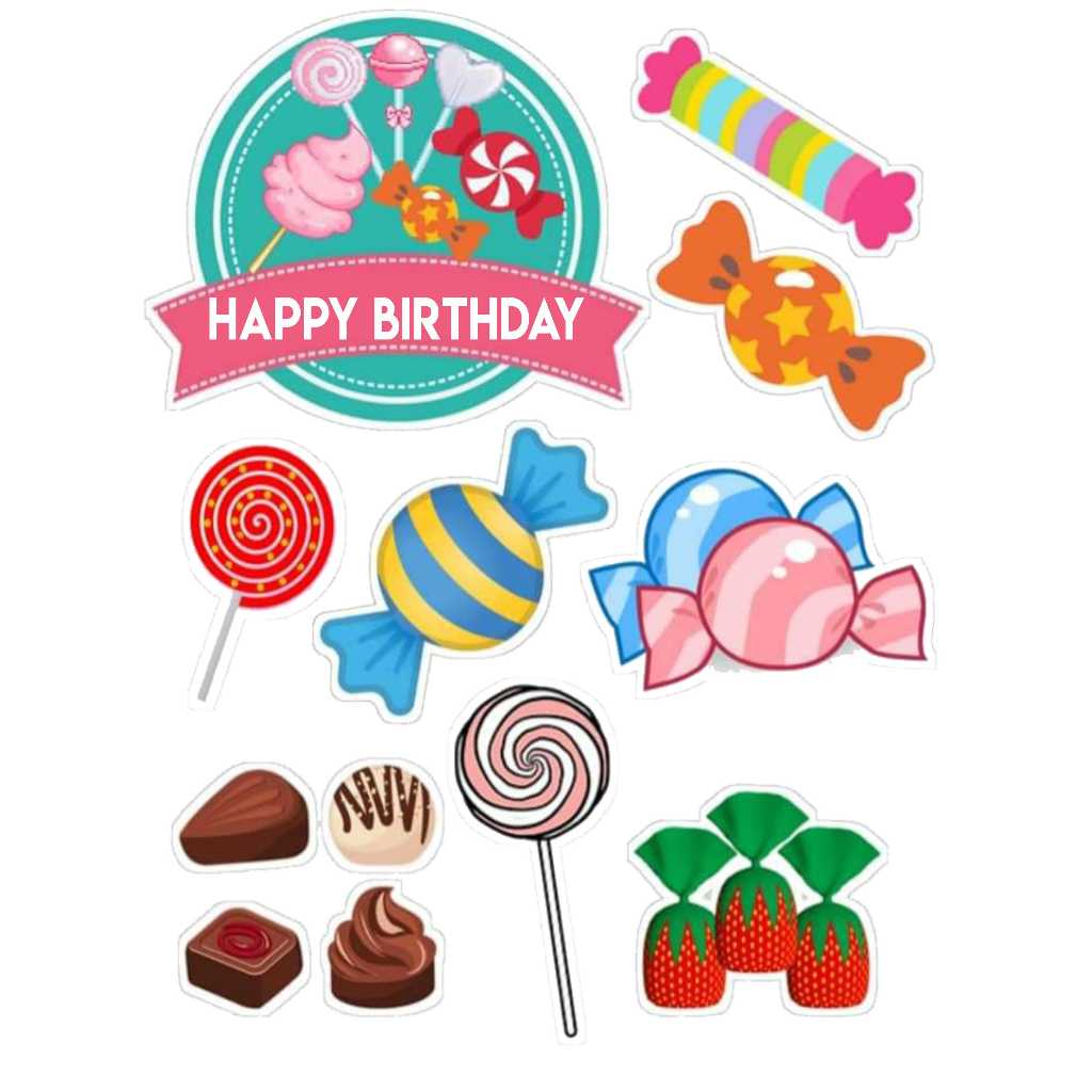 Jual TOPPER CAKE CUSTOM TOPPER ULTAH ULANG TAHUN / HIASAN KUE CANDY ...