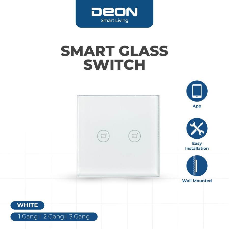 Jual DEON Smart Home WiFi Saklar Touch Wallswitch - Glass Switch ...