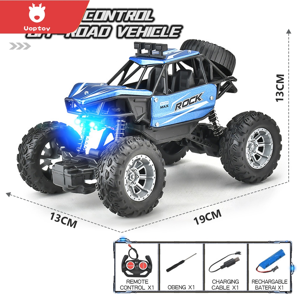 Jual TATAJOY Mobil Remote Control Besar Mainan Spray Offroad Alloy Climbing Car RC Rock Crawler ...