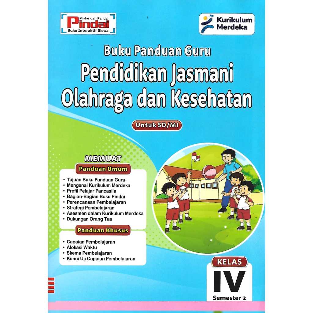 Jual Buku Panduan Guru Pjok Kelas 4 SD/MI Semester 2 Kurikulum Merdeka | Shopee Indonesia