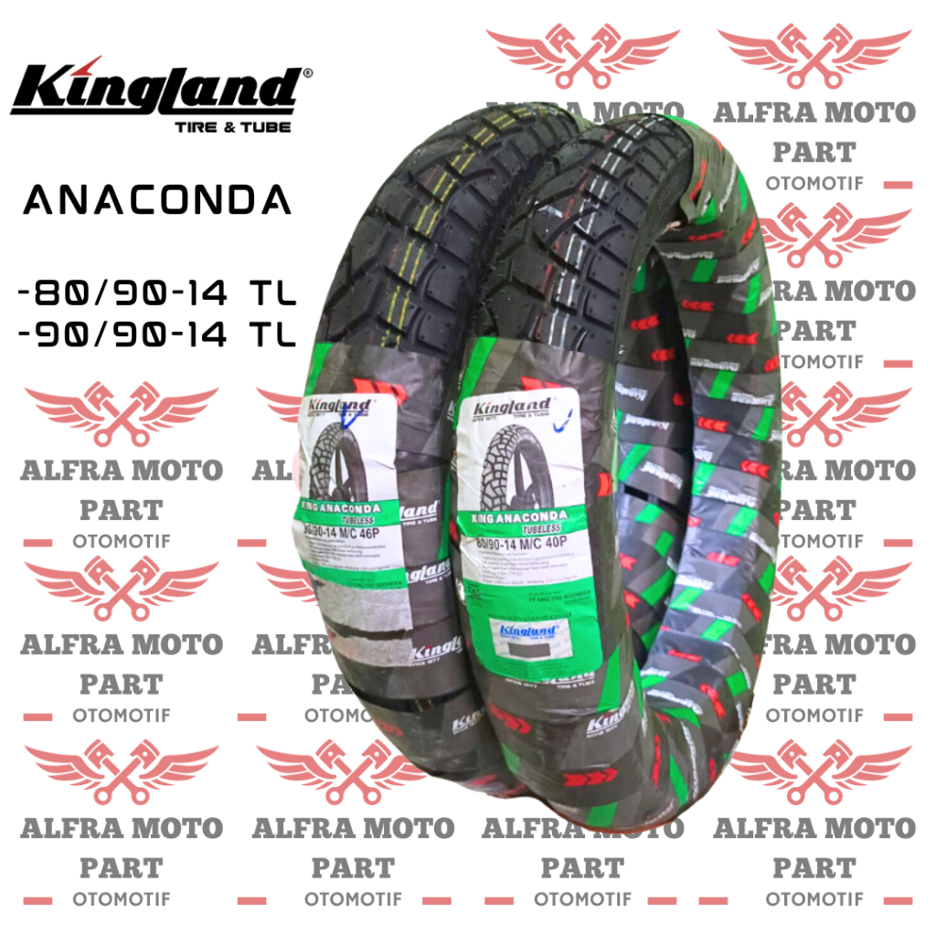 Jual BAN LUAR MATIC RING 14 TUBELESS DUAL PURPOSE KINGLAND ANACONDA ...