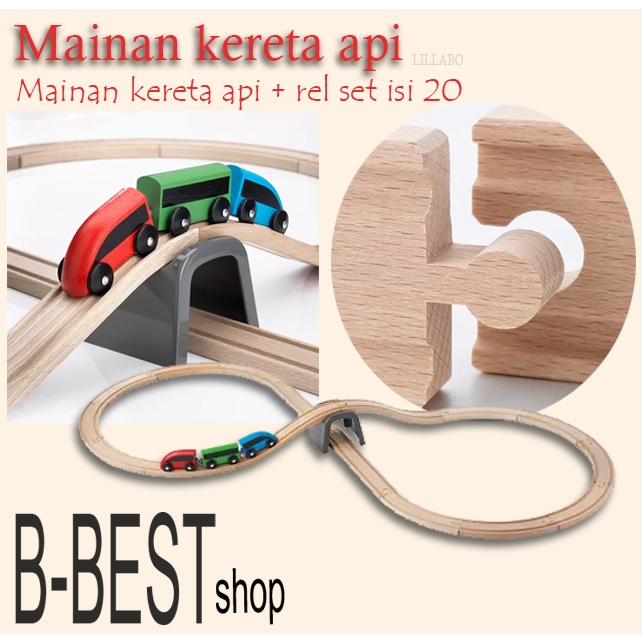 Jual Mainan Kereta Api kayu Set isi 20 Mainan edukasi anak | Shopee Indonesia