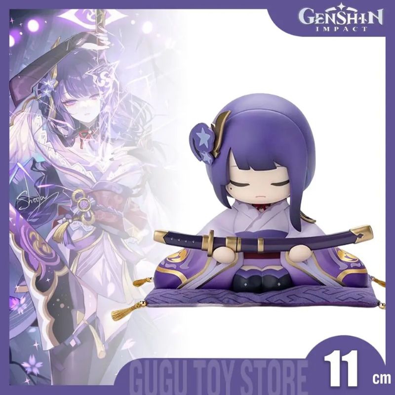 Jual Action Genshin Impact Figure Raiden Shogun Statue Pose Diatas ...