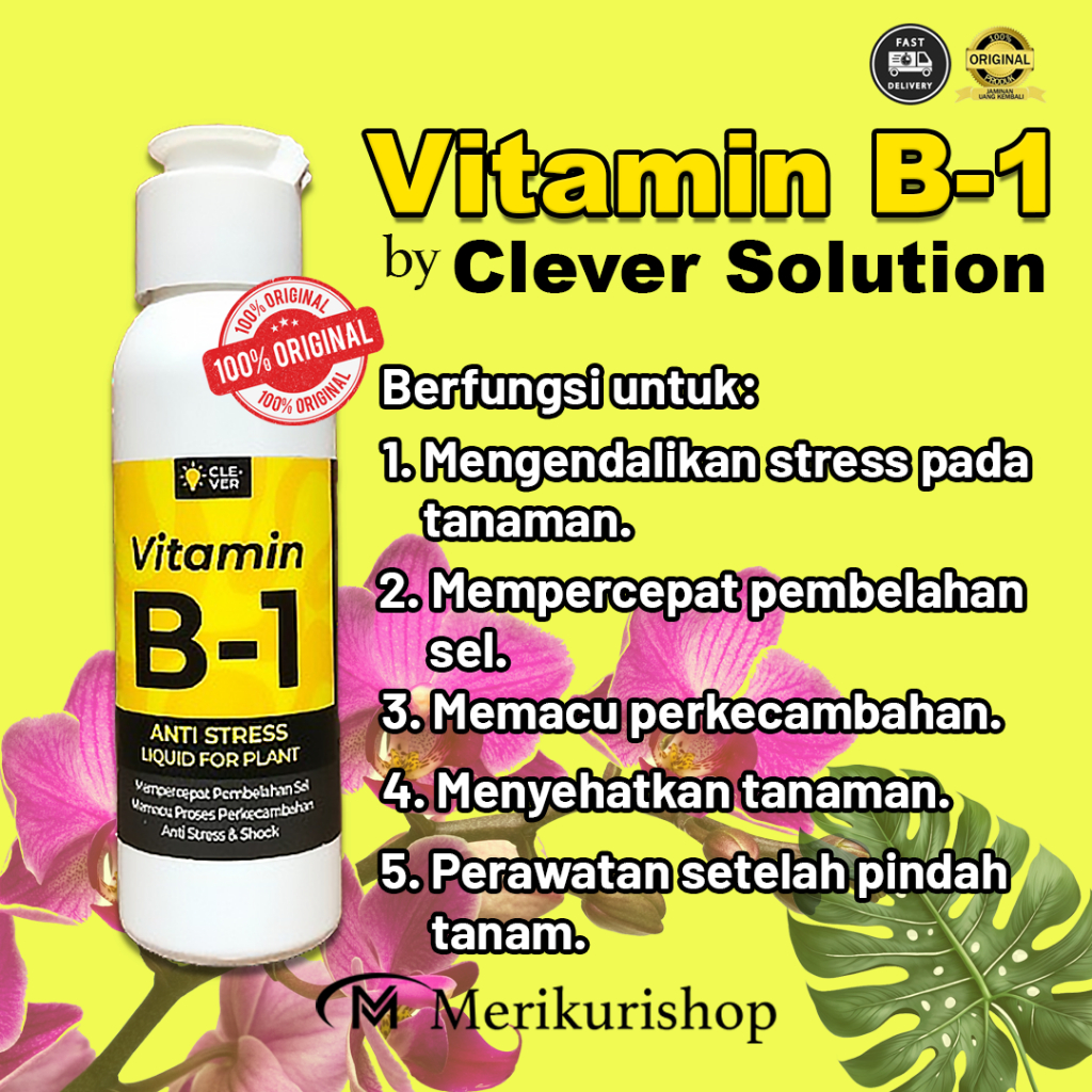 Jual Vitamin B1 Clever Solution Anti Stress Tanaman | Shopee Indonesia