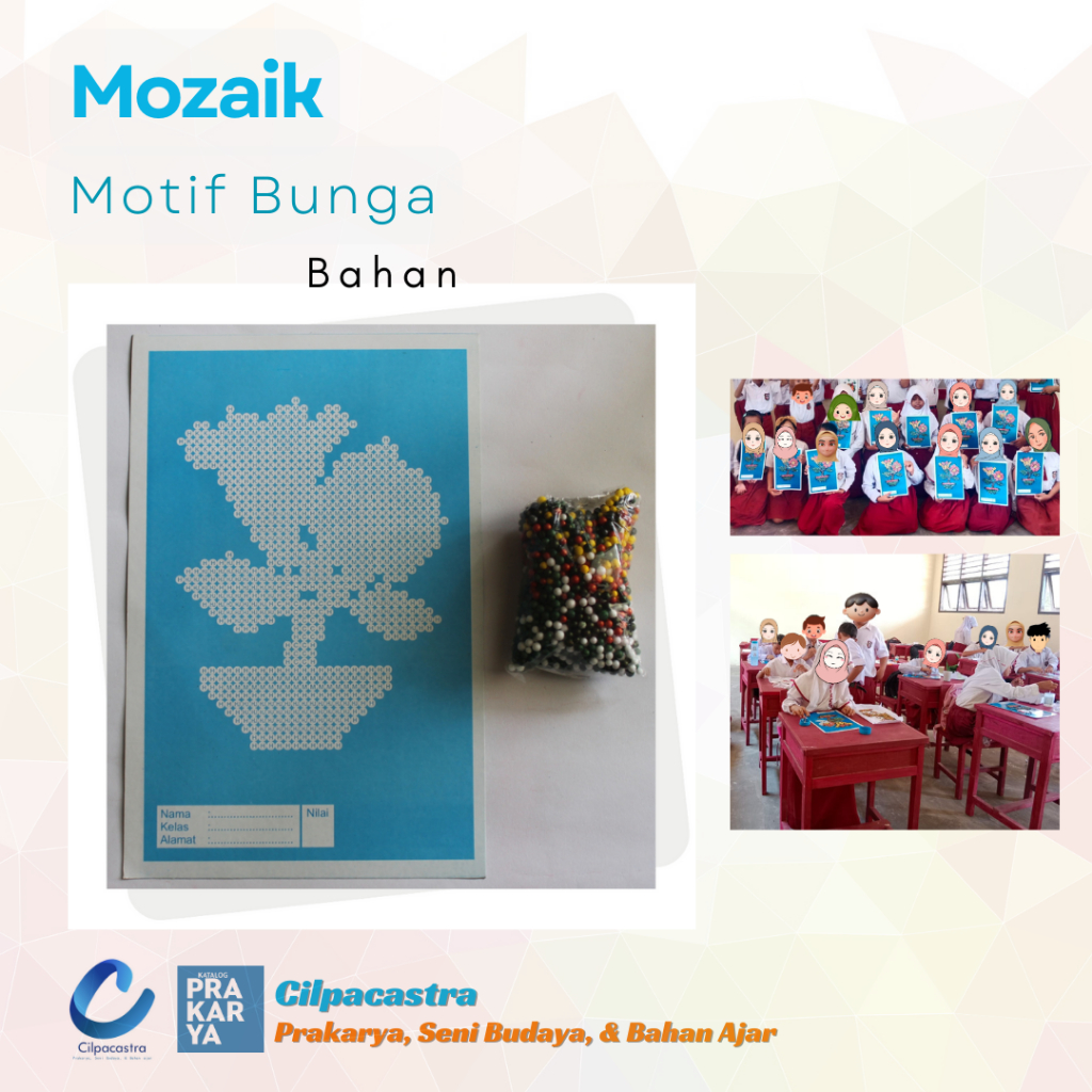 Jual Bahan Prakarya Mozaik, Bahan Kolase, Bahan Ajar Kerajinan Tangan ...