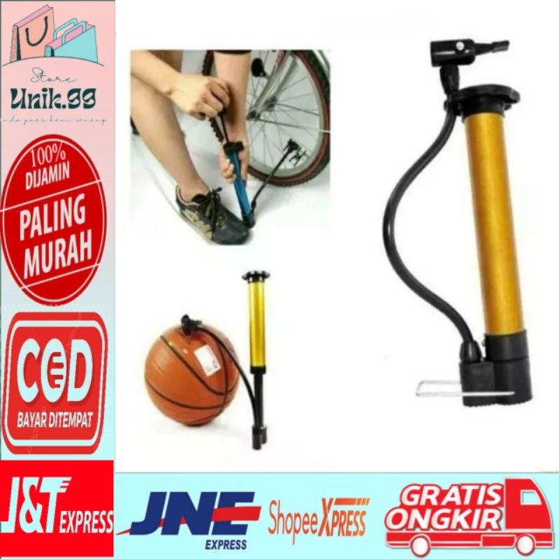 Jual Pompa Angin Mini Portable Pompa Angin Ban Sepeda Balon Bola ...