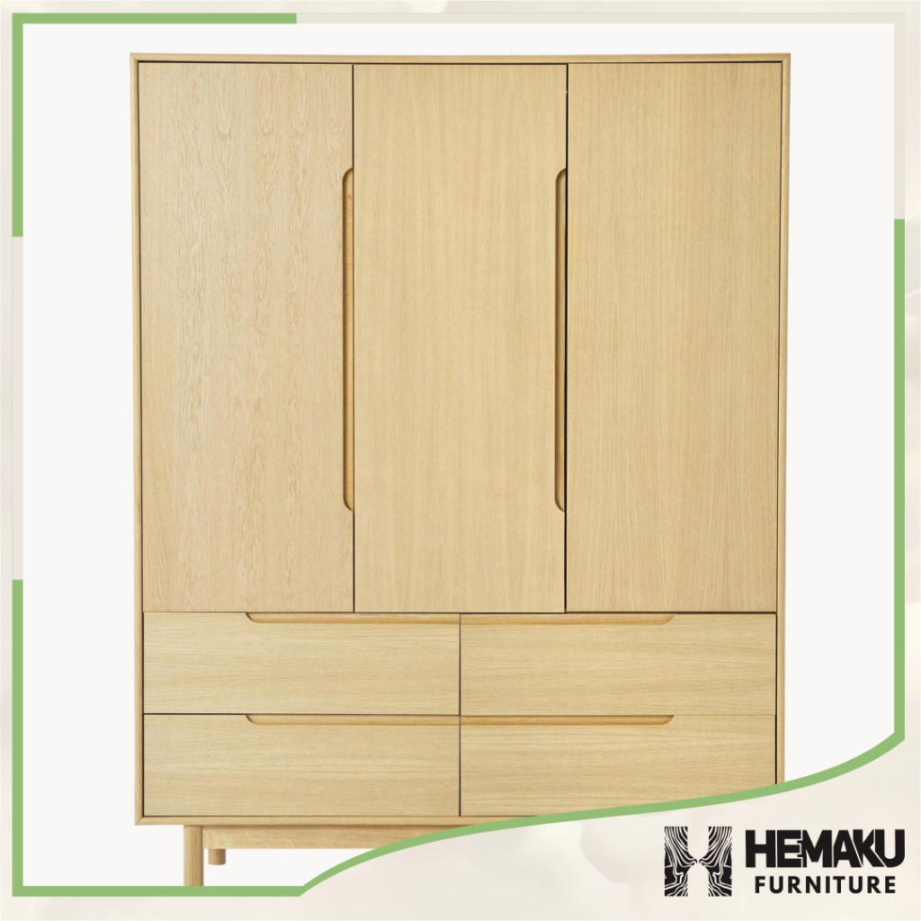 Jual Lemari Pakaian minimalis wardrobe kayu jati | Shopee Indonesia