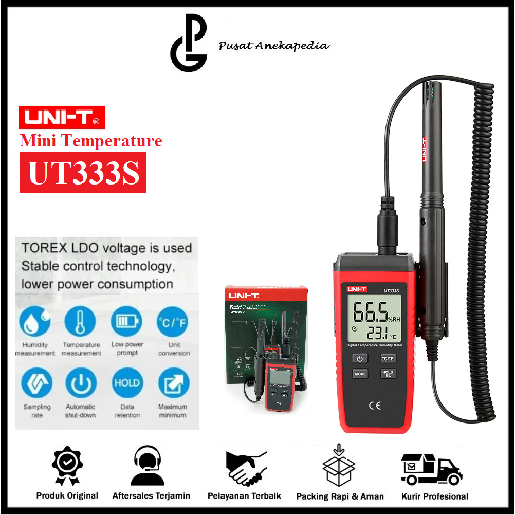 Jual UNI-T UT333S Mini Temperature and Humidity Meter LCD Digital ...