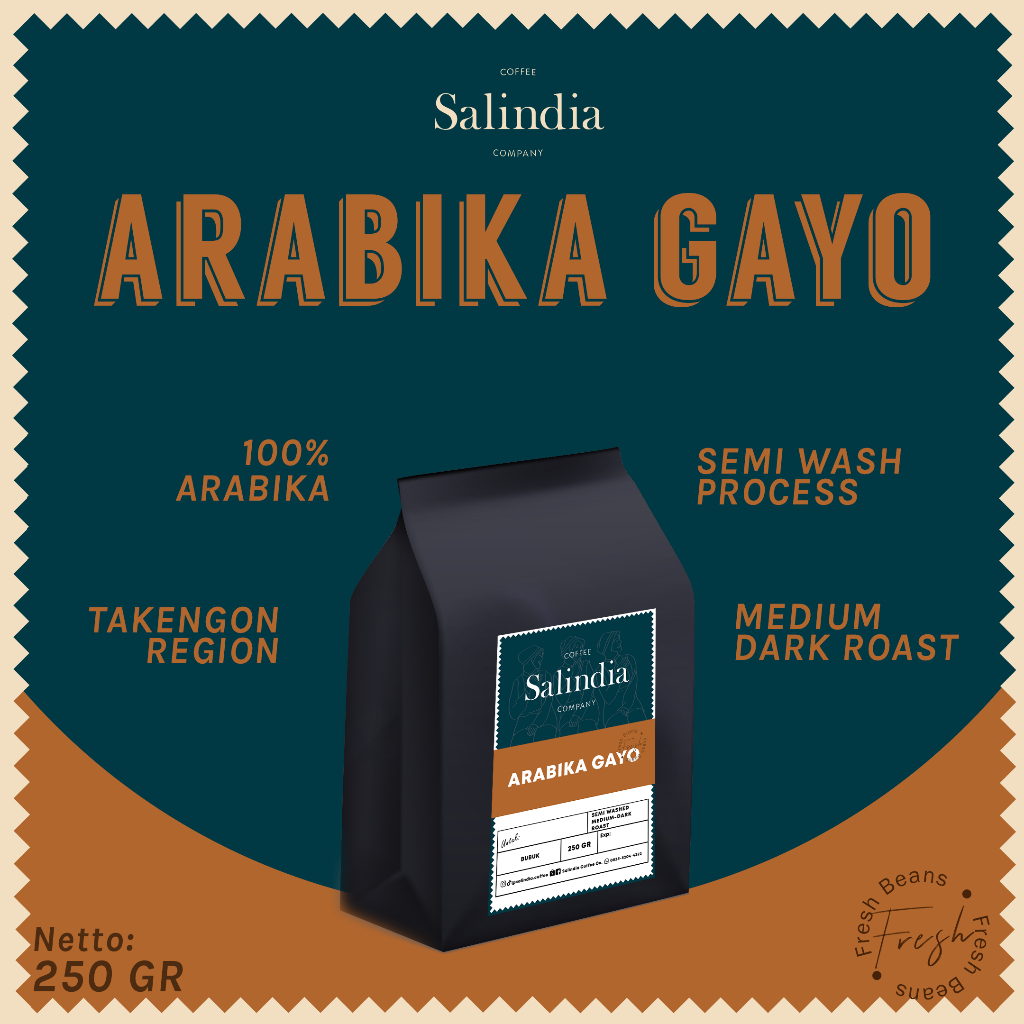 Jual kopi Arabika Aceh Gayo 250 Gram - Bubuk Kopi Arabica Coffee ...