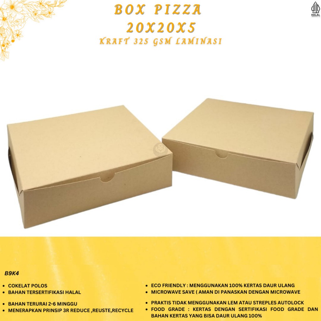 Jual Dus Pizza 20X20 / Box Pizza 20x20 / Kardus Pizza Laminasi / Dus ...