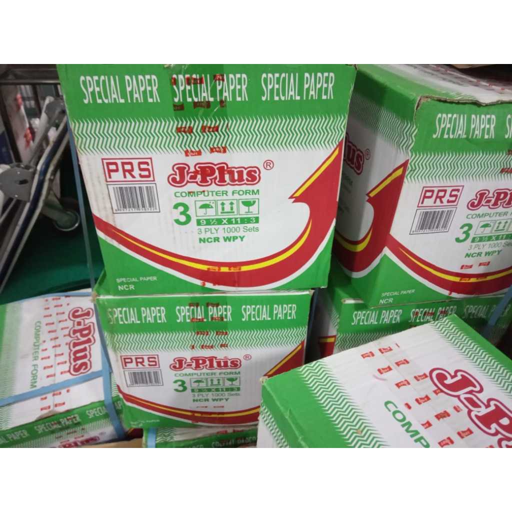 Jual Continuous form J-Plus 9,5 x 11:3 3ply rangkap 3 CF K3 Warna WPY ...