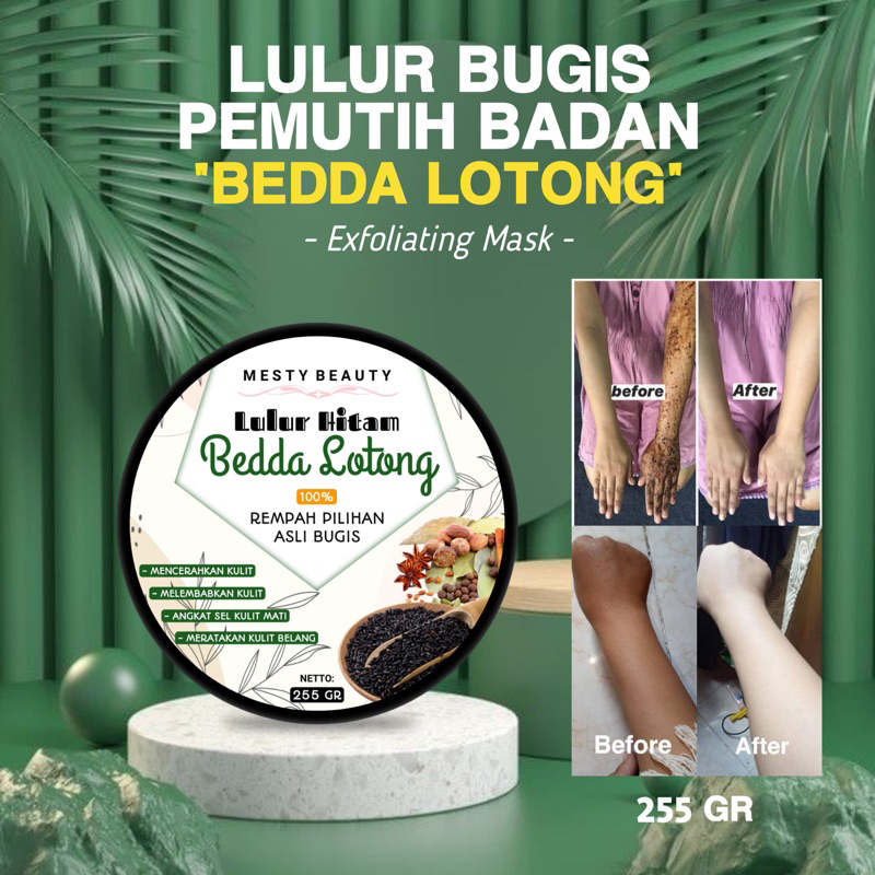 Jual LULUR HITAM PEMUTIH BADAN BEDDA LOTONG PENCERAH KULIT PENGHILANG ...