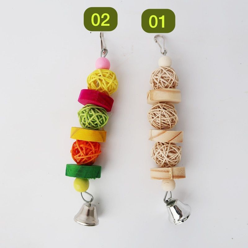 Jual MAINAN BURUNG PARROT LB COCKATIELS SG TOY BOLA ROTAN KAYU AVR-LQ ...