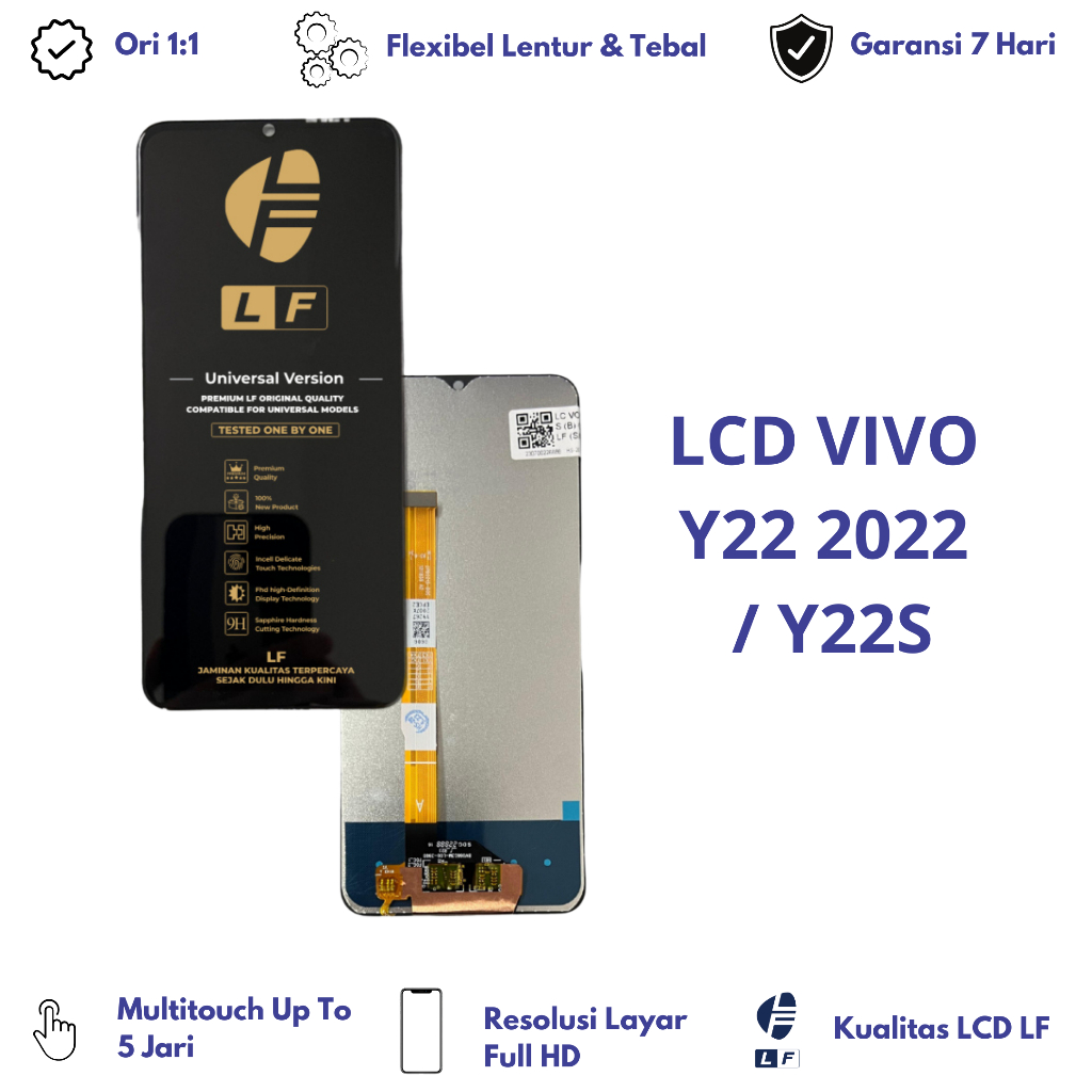 Jual LCD Vivo Y22 2022 / Y22S Fullset Touchscreen (GARANSI LEM) | Shopee Indonesia
