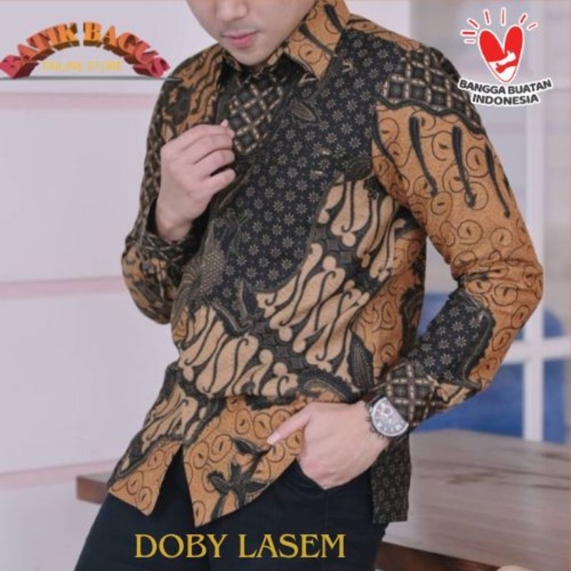 Jual Baju Batik Pria Panjang Lapis Furing Motif Lasem Sutra Tulis Mewah ...