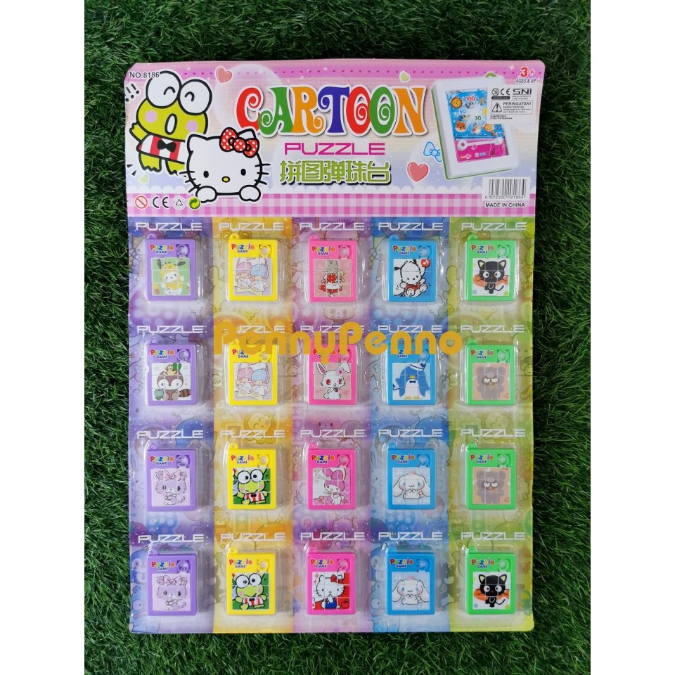 Jual Mainan Anak Edukasi Puzzle Geser Cinnamoroll / Kuromi / Melody ...