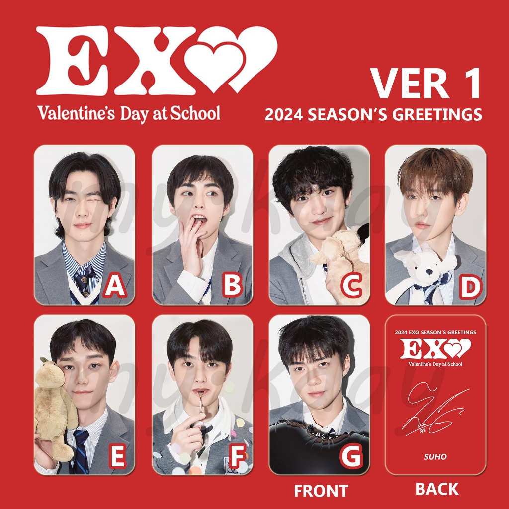 Jual PC-1480, Unofficial Photocard EXO 2024 Season's Greetings 2 sisi ...
