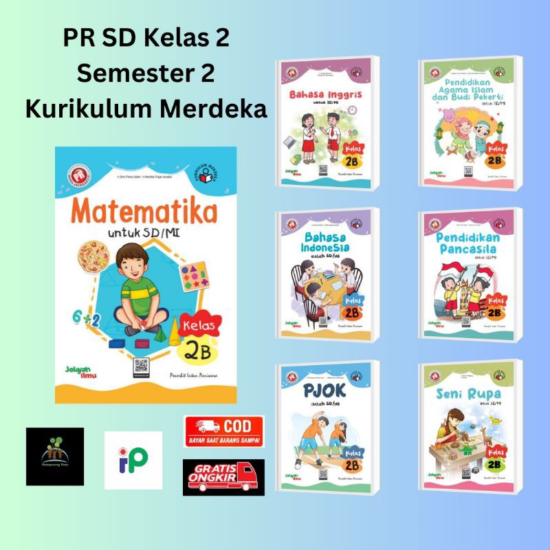 Jual Buku PR interaktif SD Kelas 2 Semester 2 Kurikulum Merdeka Tahun 2024 Penerbit Intan ...