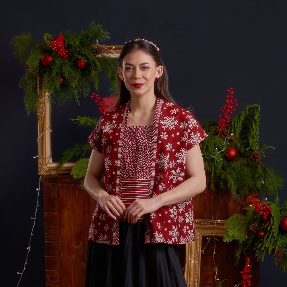 Jual NONA RARA-Kebaya dhini noel garut T2542,Baju kerja blouse batik ...