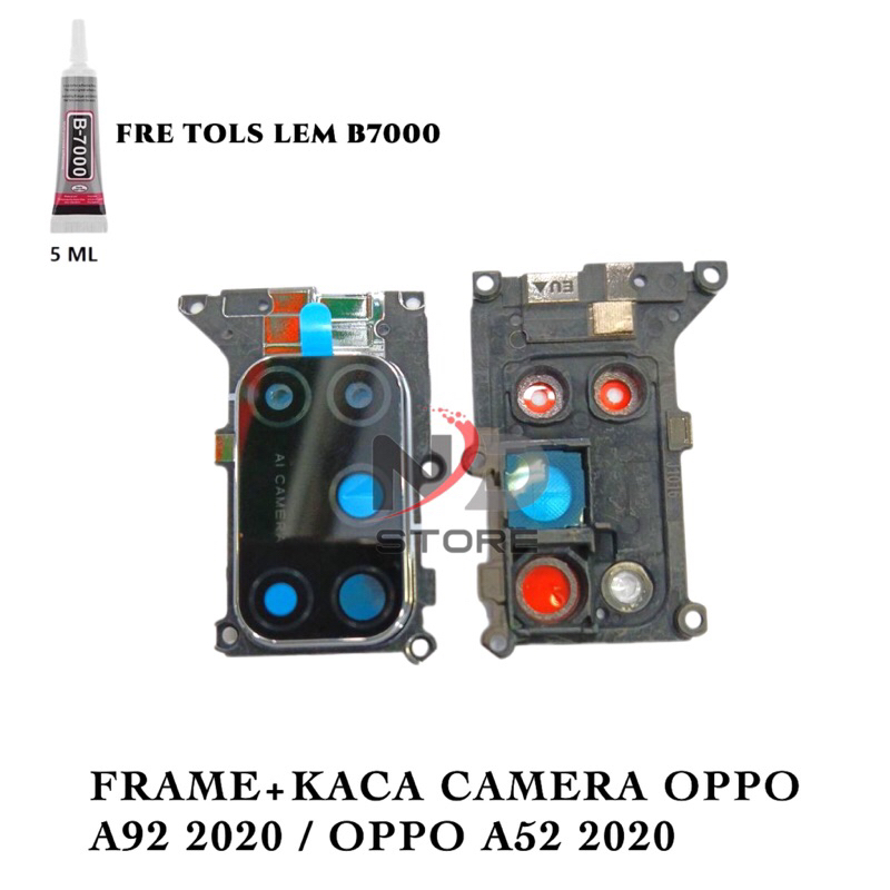 Jual kaca camera oppo a92 2020 / oppo a52 2020 frame lensa kaca camera ...