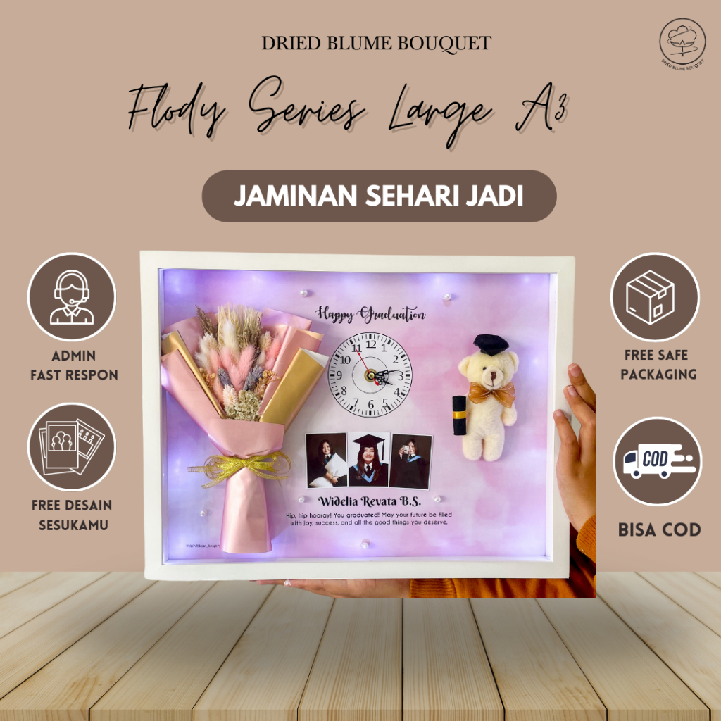 Jual Hadiah Buket Bunga Mewah Elegan Custom Gift Box Boneka Wisuda ...