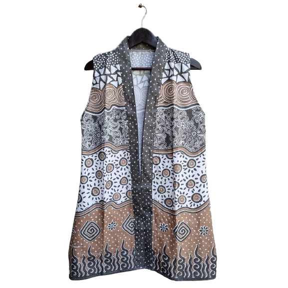 Jual ROMPI BATIK OUTER YUKENSI VEST BATIK BLAZER BATIK | Shopee Indonesia
