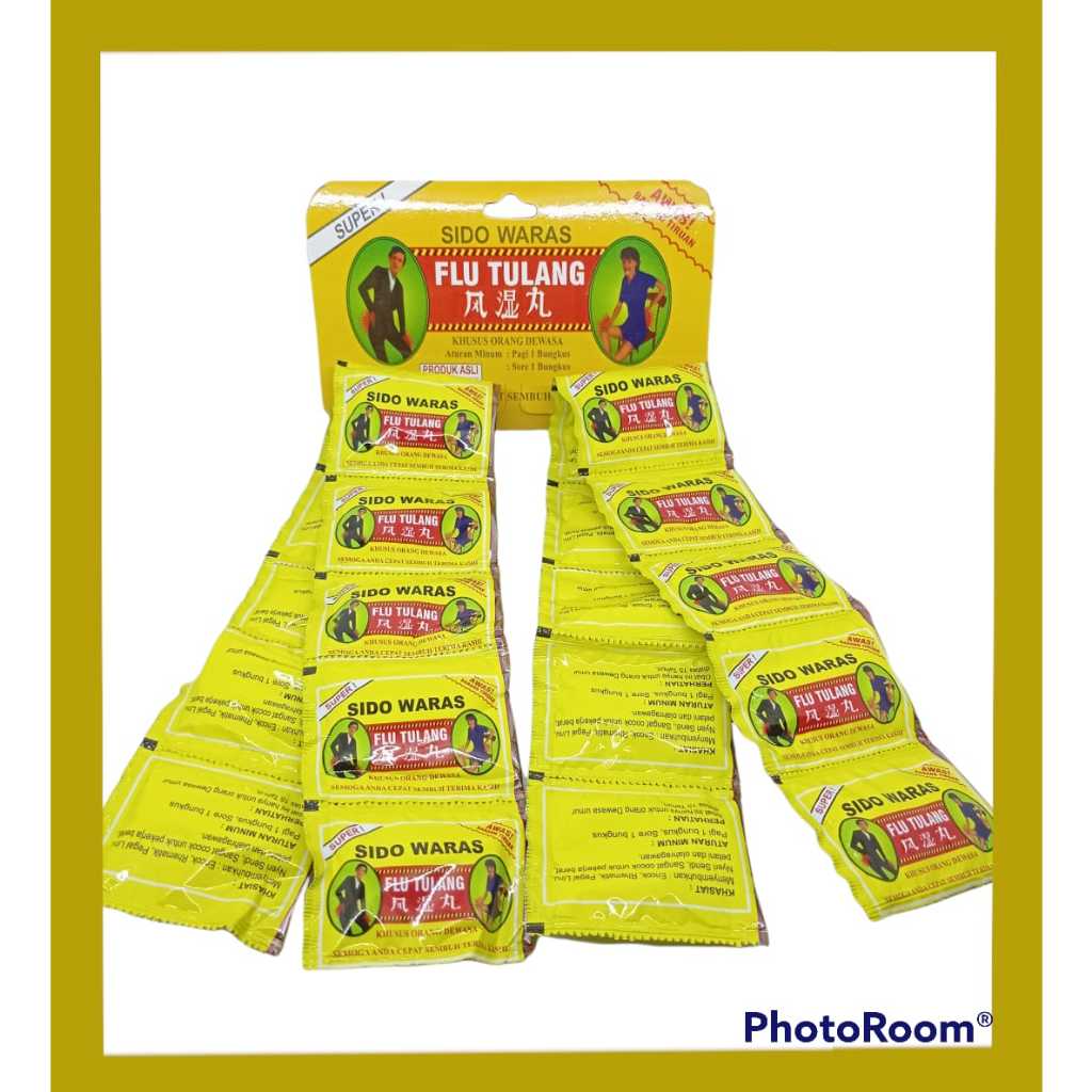 Jual Flu Tulang Sido waras 20 sachet, Mengobati Pegal Linu encok ...