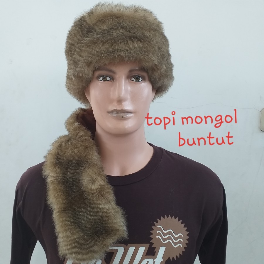 Jual Topi Bulu Mongol Mongolia Warna Buntut Remaja Dewasa TOP | Shopee ...