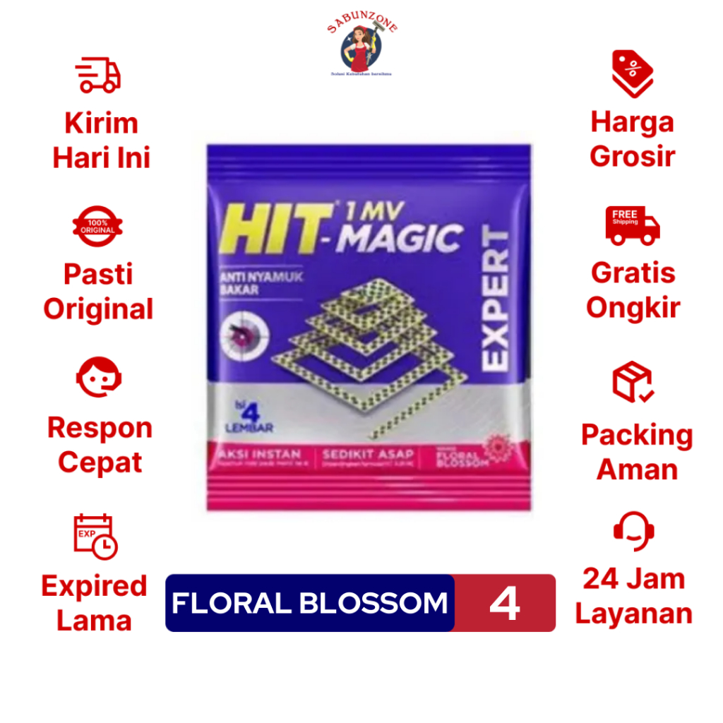 Jual Obat Nyamuk Bakar Hit Piramida Floral Blossom Pink Sachet Isi 4s ...