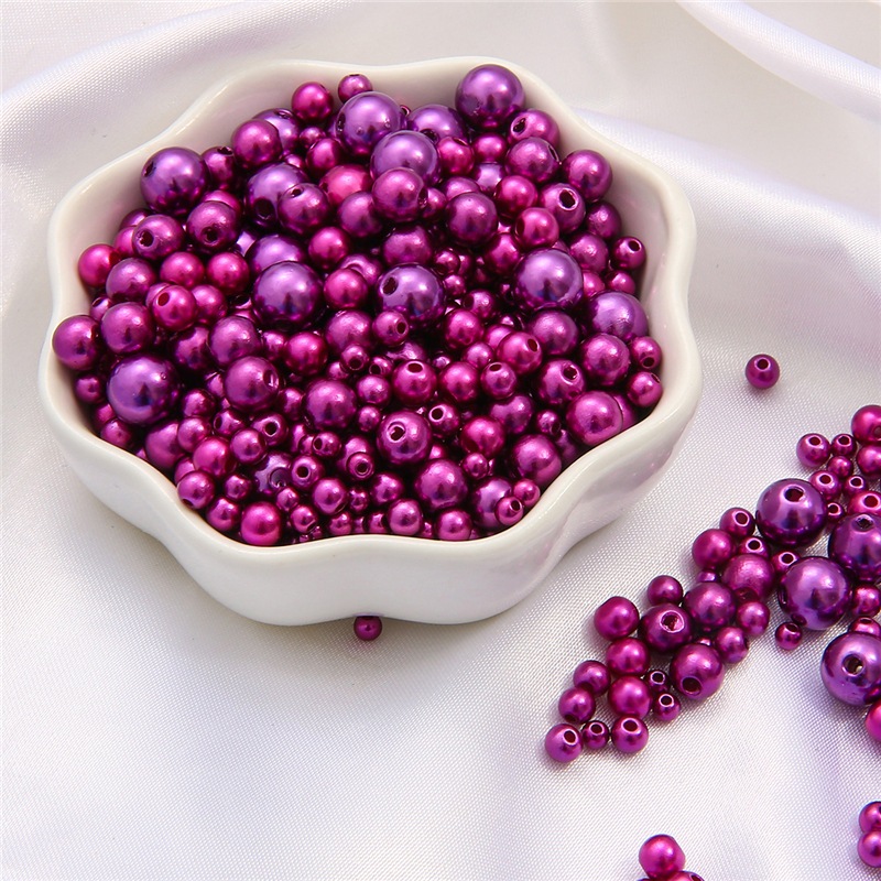 Jual 150pcs Manik Mutiara Kilau 3-8mm Mix Manik Kaca Bulat Bumi Bahan ...