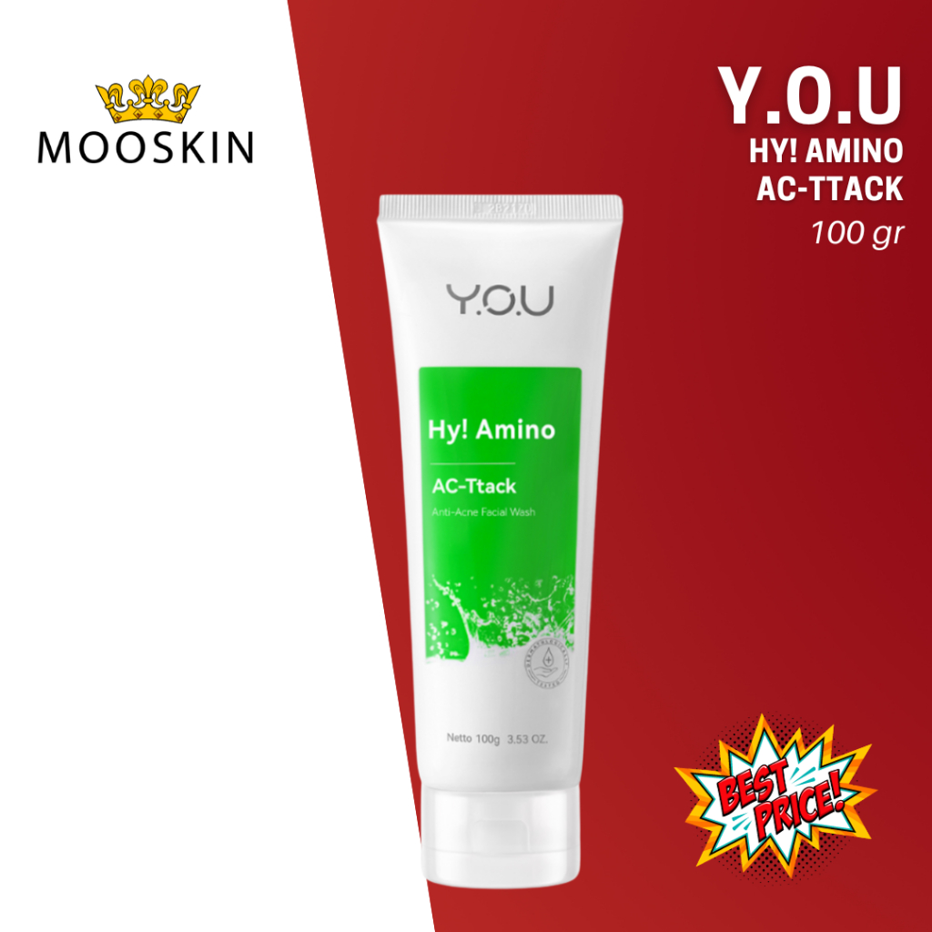 Jual YOU Facial Wash Hy Amino Anti Acne Sabun Cuci Muka Acnes Creamy ...