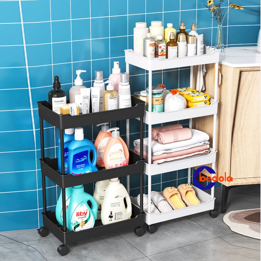 Jual Rak kamar mandi plastik rak toilet rak susun serbaguna tempat ...