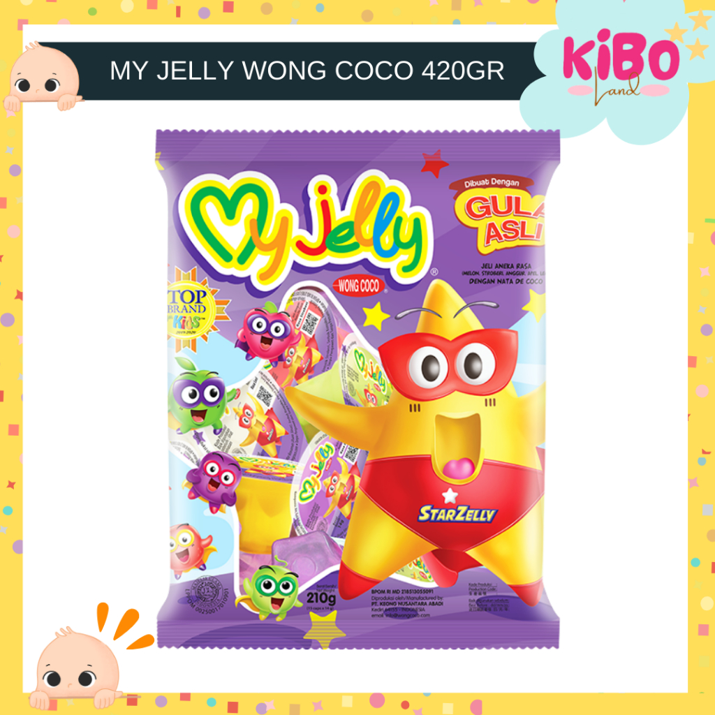 Jual My Jelly 420gr Wong Coco Jeli dengan Nata De Coco Aneka Rasa Buah Myjelly | Shopee Indonesia
