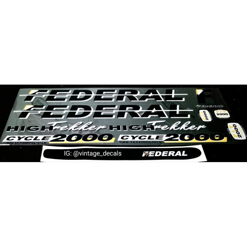 Jual sticker decals sepeda federal High trekker | Shopee Indonesia
