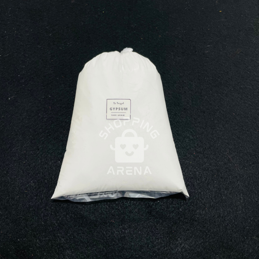 Jual Bubuk Gypsum 1Kg Semen Gipsum Warna Putih Serbuk Compund Tepung ...