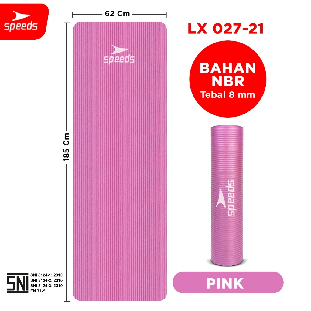Jual SPEEDS Matras Yoga Mat NBR Karpet Spons Tikar Alas Karpet 10MM ...