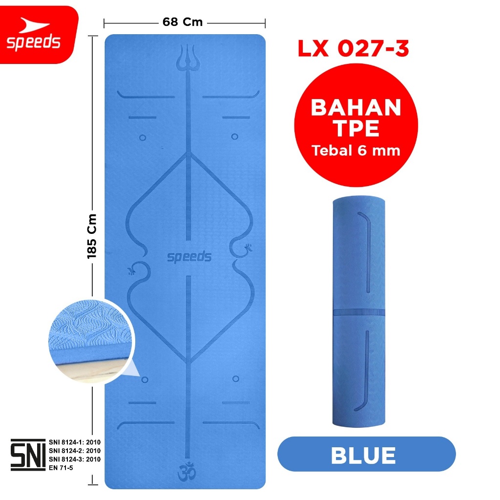Jual SPEEDS Matras Yoga Mat Olahraga Senam Lantai Meditasi Gym Fitness ...