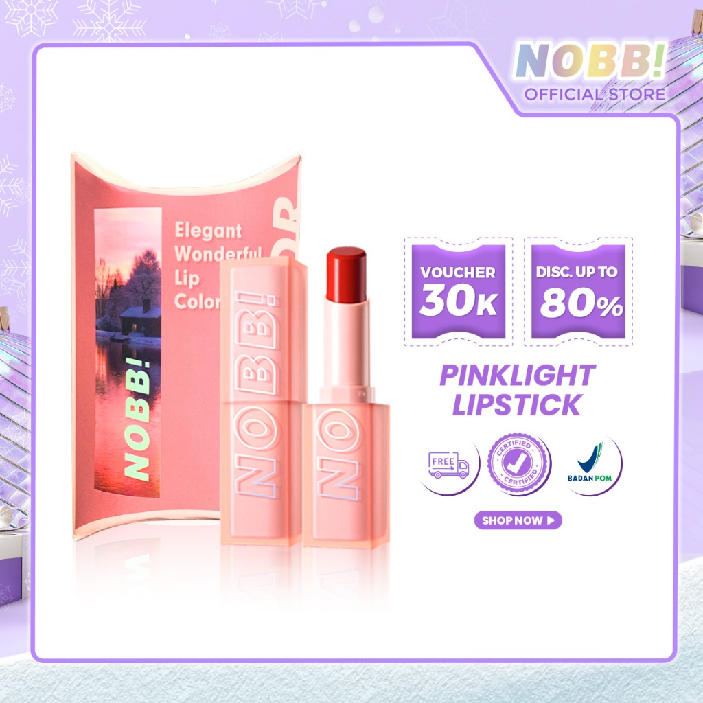 Jual NOBB！Pink Light Sweet Lipstick Matte Square Tube Lip Cream ...