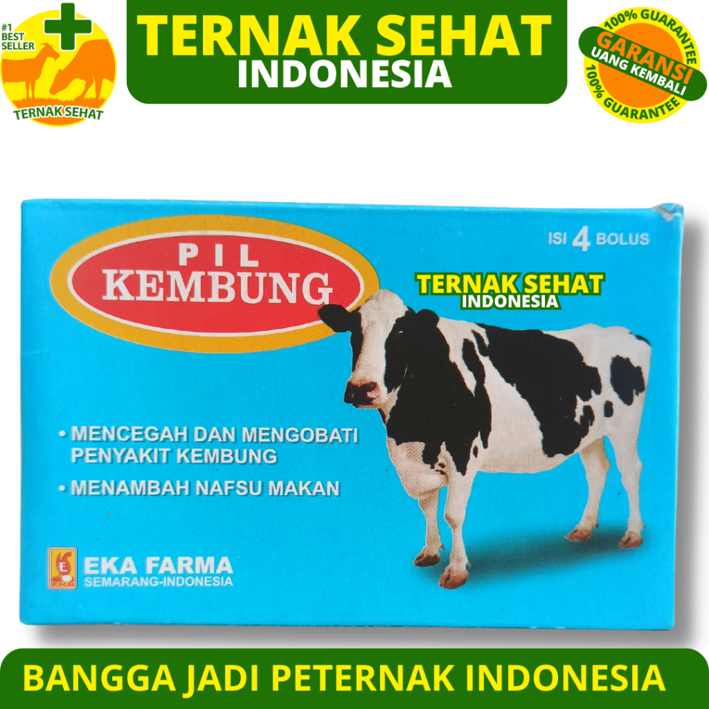 Jual PIL KEMBUNG ISI 4 EKA FARMA - Obat Kembung Sapi Kambing Domba ...