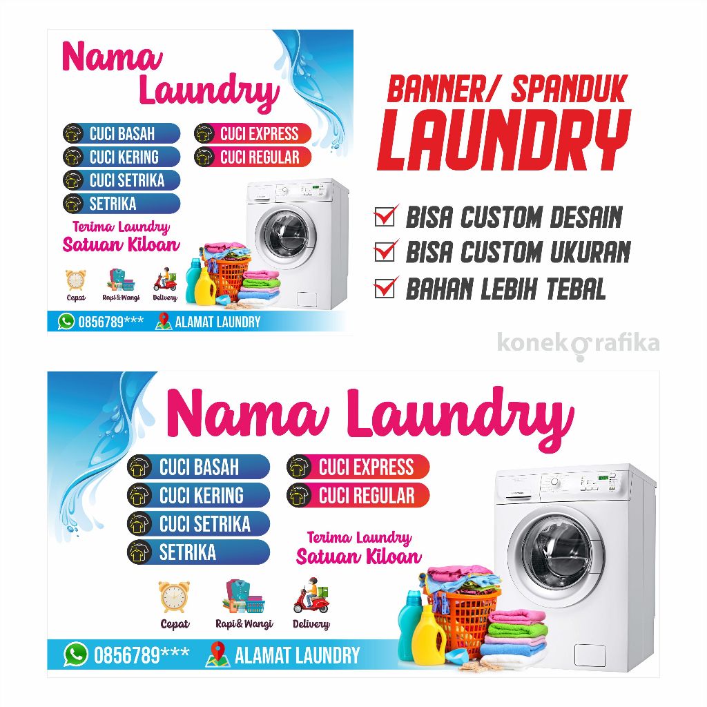 Jual Banner Laundry Spanduk Laundry Bahan Tebal Bisa Custom | Shopee ...