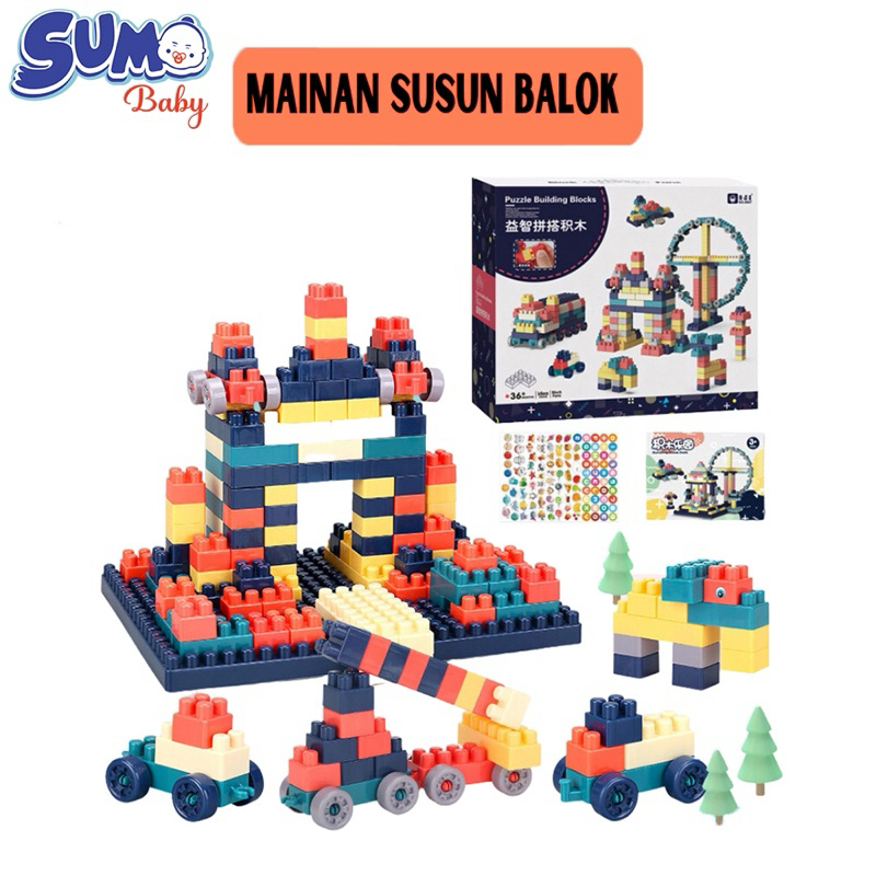 Jual SumoBaby Mainan Balok Blok Block Susun Edukasi Anak Brick Bongkar ...