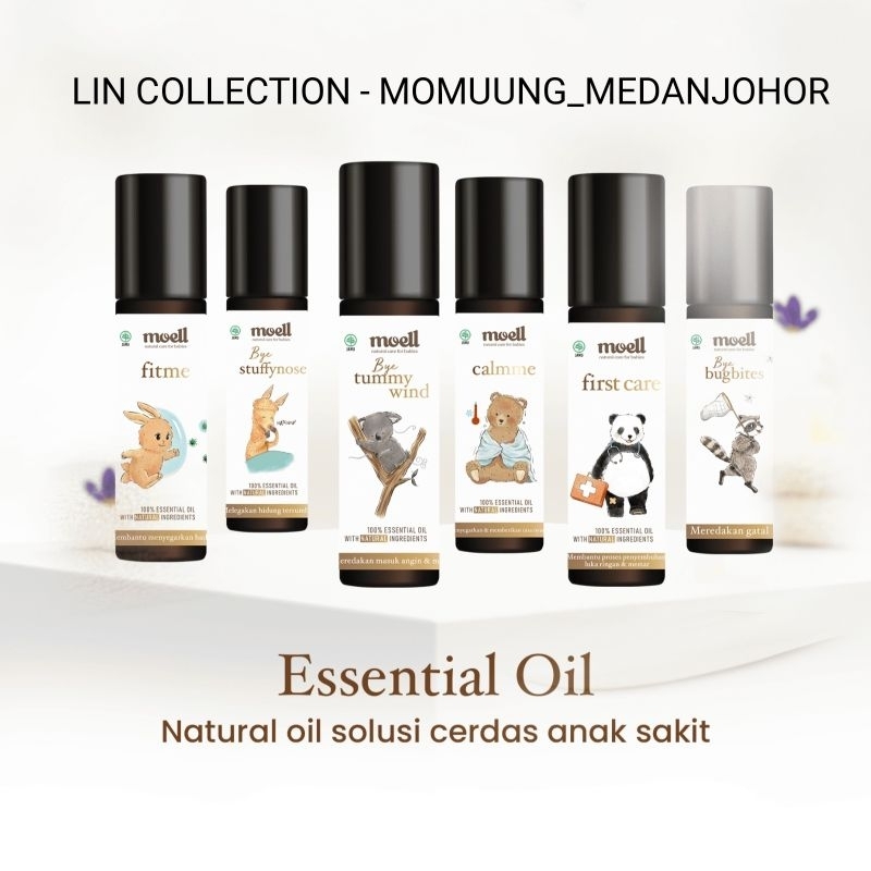 Jual Moell - Natural Essential Oil 8ml / Essential Oil for baby & kids ...
