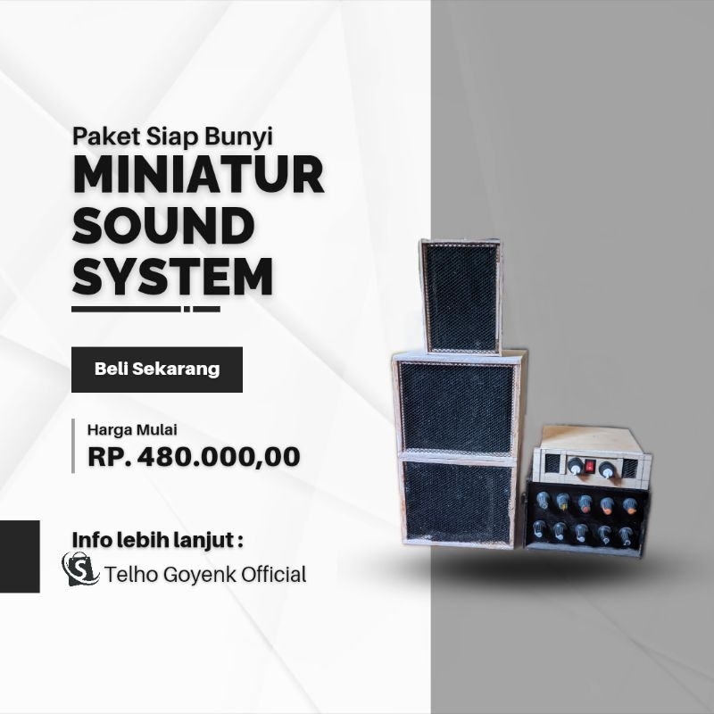Jual MINIATUR SOUND SYSTEM SIAP BUNYI 3 INCH | Shopee Indonesia