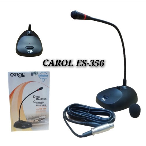 Jual Mic Meja Podium CAROL Condenser Microphone ES-356 | Shopee Indonesia