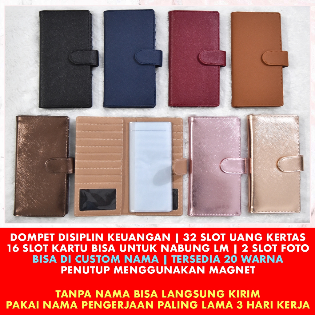 Jual Dompet Disiplin Keuangan Bulanan / Dompet Wanita Panjang / Planner ...